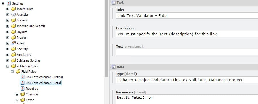 Creating A Custom Field Validator In Sitecore Habanero Consulting Inc