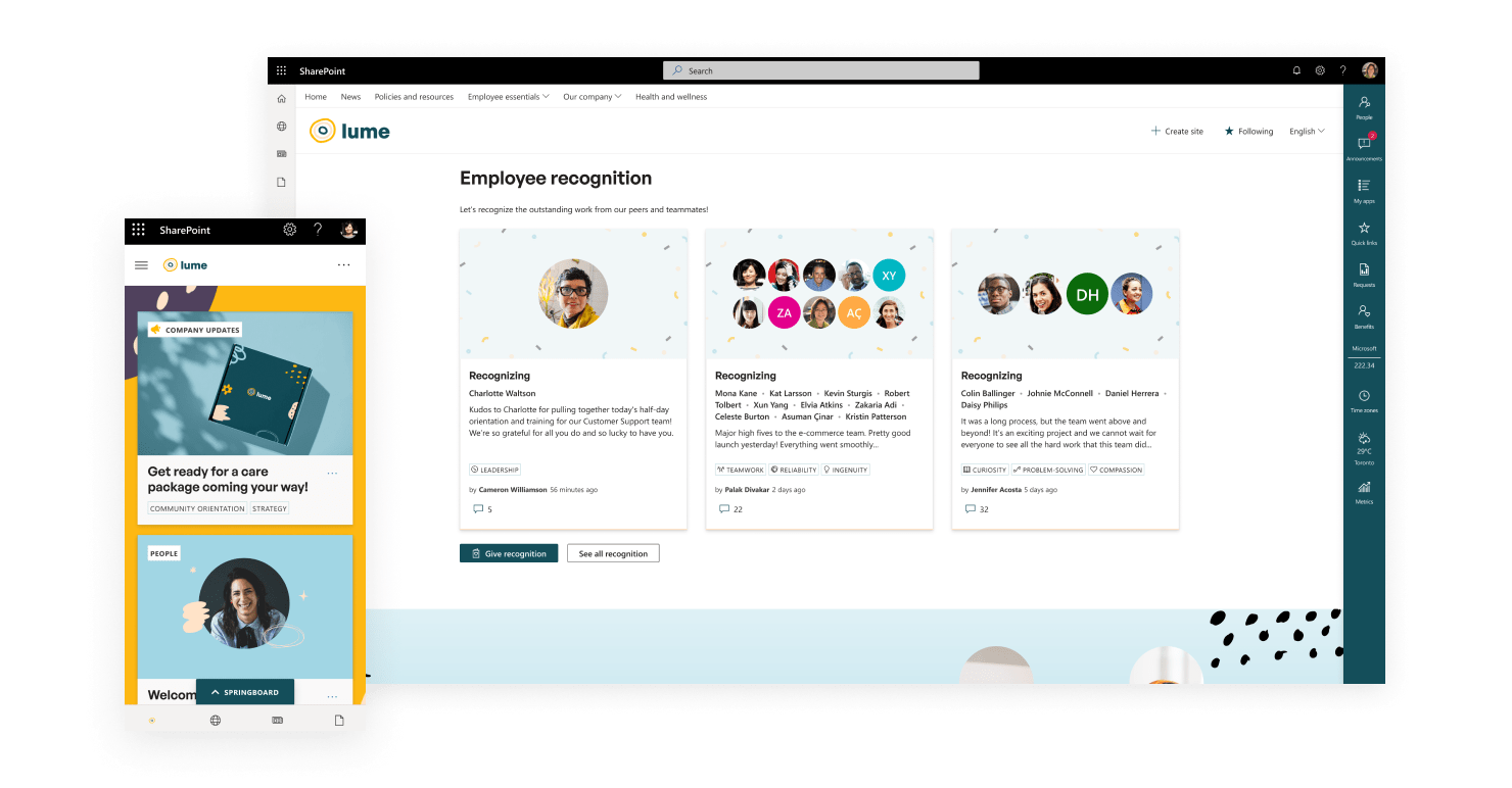Intranet features and SharePoint customization | GO by Habanero | Habanero Consulting Inc.