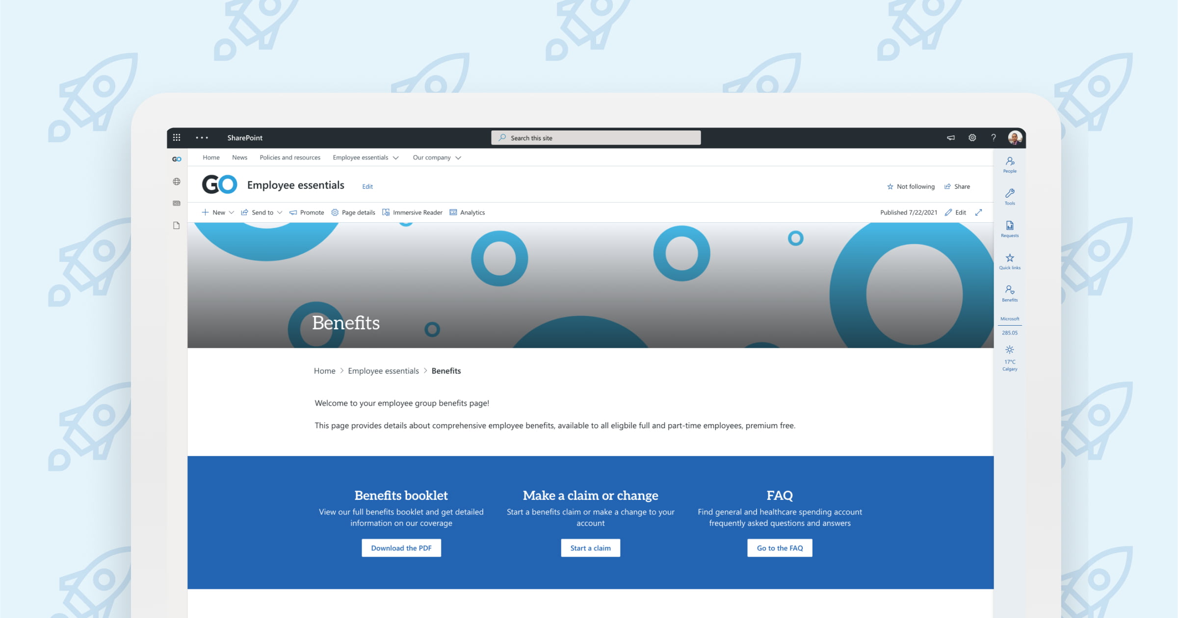 SharePoint design ideas - landing pages | Habanero Consulting Inc.